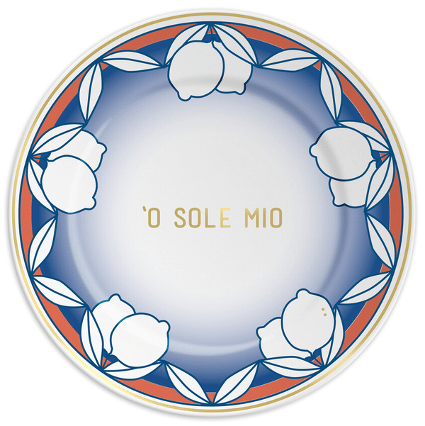 Teller "O Sole Mio", 21 cm - Döllerer Weinhaus