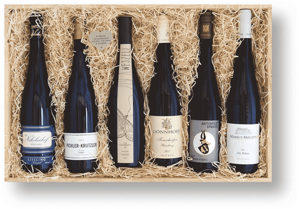 RIESLING FOREVER in Holz 550 x 360 mm - Döllerer Weinhaus
