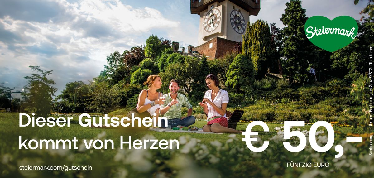€ 50,- Gutschein - Steiermark Gutscheine - Urlaub verschenken ...